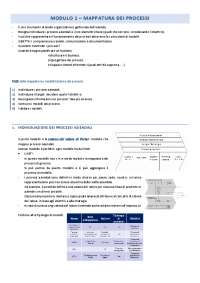 Mappatura dei processi - Docsity