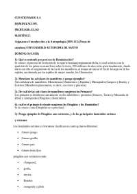 Historia de la hominizacion | Resúmenes de Historia - Docsity
