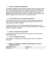 Practicas 1 lenguaje de programacion - Docsity