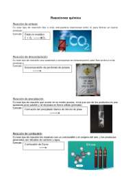 Investigación de Reacciones Química | Guías, Proyectos, Investigaciones ...