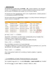 Gli idrossidi e gli ossoacidi - Docsity