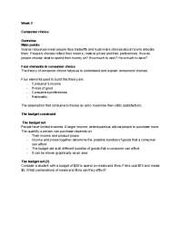 Econ130 Week 2 notes - Docsity