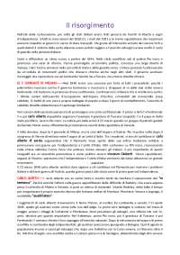 L'epoca del risorgimento - Docsity