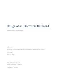 DESIGN AND IMPLEMENTATION OF ELECTRONIC BILLBOARD - Docsity