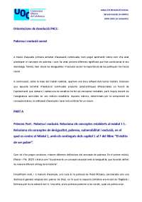 DEVOLUCIÓN PAC 1 SERVICIOS SOCIALES - Docsity