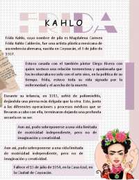 FRIDA KAHLO resumen en PDF - Docsity