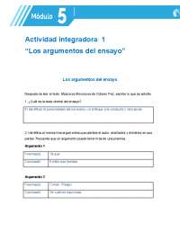 Actividad integradora 1. Modulo 5 - Docsity