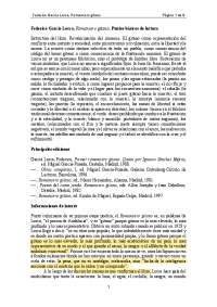 Romancero gitano resumen - Docsity