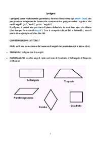 Poligoni spiegazione e formule - Docsity