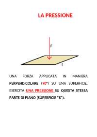 Pressione e leggi sui fluidi - Docsity