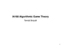 Algorithmic Game Theory - Docsity