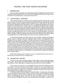 Chapter 4 - criminal procedure - Docsity