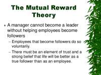 Mutual Reward Theory - Docsity