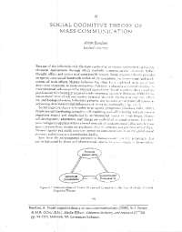 Social cognitive theory of mass communication - Docsity
