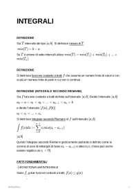 Integrali Secondo Riemann e Calcolo Integrale | Appunti di Analisi ...