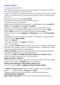 Italo Svevo vita, opere, poetica | Temi di Italiano - Docsity