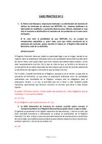 Caso Práctico Nº 2 - Registro Mercantil | Ejercicios de Derecho Mercantil - Docsity