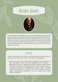 Henry James informacion | Apuntes de Literatura Universal - Docsity