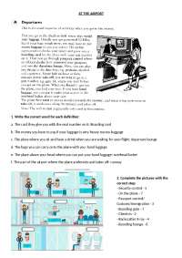 Hoja de trabajo del aeropuerto - Docsity