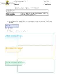 Guía de Trabajo Lenguaje y Comunicación - Docsity