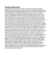 (ARTE) - SANDRO BOTTICELLI - Docsity