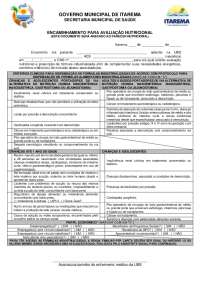 ENCAMINHAMENTO NUTRICIONAL | Resumos Ciências da Vida | Docsity