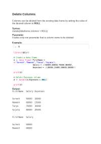 R programming unit 2 - Docsity