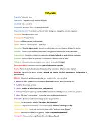 ESPAÑOL CONCEPTOS BASICOS - Docsity