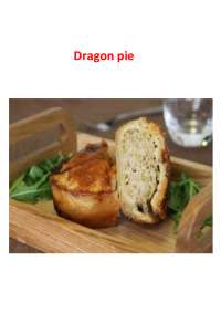 Ricetta della Dragon Pie in inglese - Docsity