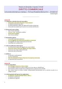 Paniere risposte chiuse - Diritto commerciale - eCampus (Prof. Bertacchini) - 2018/2019 - Docsity