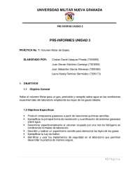 PRE-INFORME DE LABORATORIO QUIMICA - Docsity