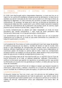 Géneros informativos e interpretativos en prensa | Resúmenes de Periodismo | Docsity