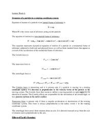 Week 4 notes on classical mechanics | Study notes Classical Mechanics ...