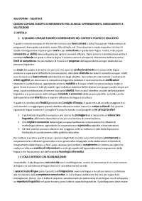 SINTESI QCER capitoli 1-5 | Schemi e mappe concettuali di Didattica ...