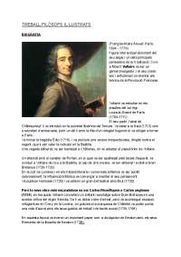 Resumen de los filósofos ilustrados. - Docsity