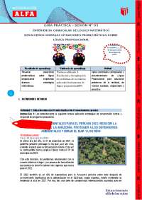 Guía practica de matemática sesión 3 | Ejercicios de Matemáticas | Docsity