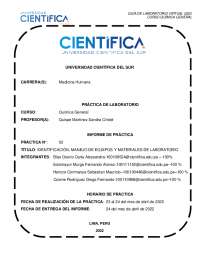INFORME 02-QUIMICA GENERAL PRACTICA - Docsity
