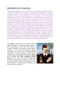 Henri Rousseau, biografía y obras - Docsity