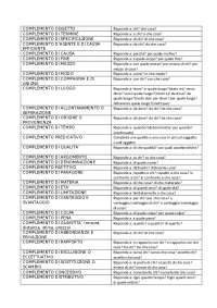 COMPLEMENTI-SCHEMA DOMANDE - Docsity