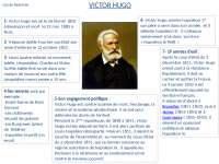 Fiche auteur Victor Hugo - Docsity