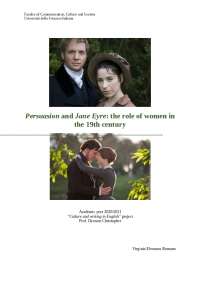 Persuasion and Jane Eyre: the role of women in the 19th century - Docsity