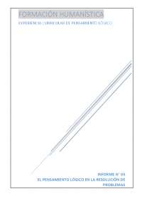 El pensamiento logico en la resolucion de problemas | Ejercicios de ...