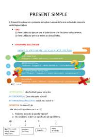 LA DIFFERENZA TRA PRESENT SIMPLE & PRESENT CONTINOUS - Docsity