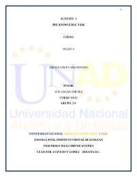 ACTIVITY 2 PRE-KNOWLEDGE TASK - Docsity