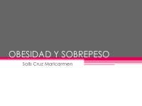 Obesidad y sobrepeso | Esquemas y mapas conceptuales de Medicina Interna - Docsity