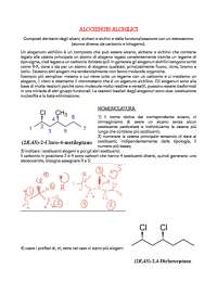 GLI ALOGENURI ALCHILICI: CARATTERISTICHE, NOMENCLATURA E REATTIVITA ...