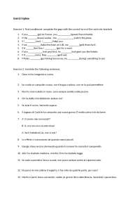 Esercizi di inglese 2-3 superiore | Esercizi di Inglese - Docsity