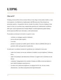 Il Doping cause e conseguenze - Docsity