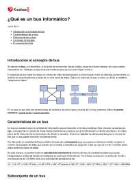 QUE ES UN BUS INFORMATIVO - Docsity