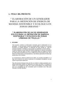 PROYECTO FINAL DE FISICA 2 " ELABORACIÓN DE UN GENERADOR PARA LA ...